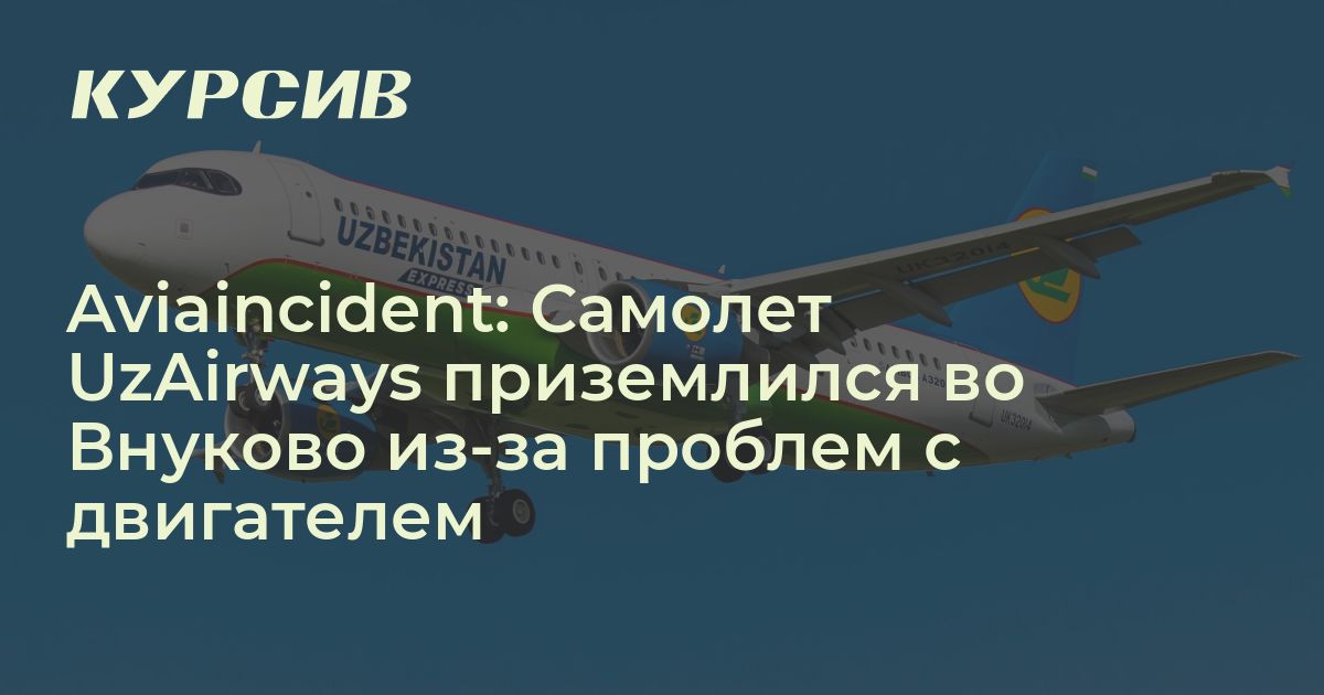 Какой самолет UzAirways cел из-за проблем с двигателем