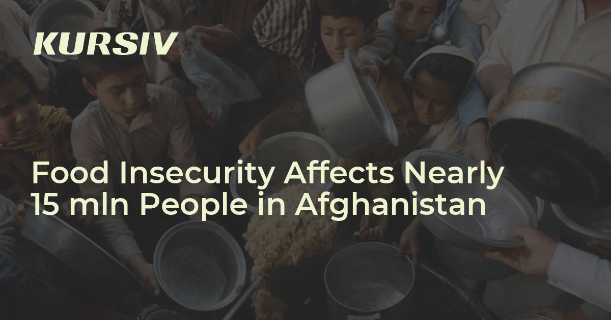 Food Insecurity Affects Nearly 15 mln People in Afghanistan