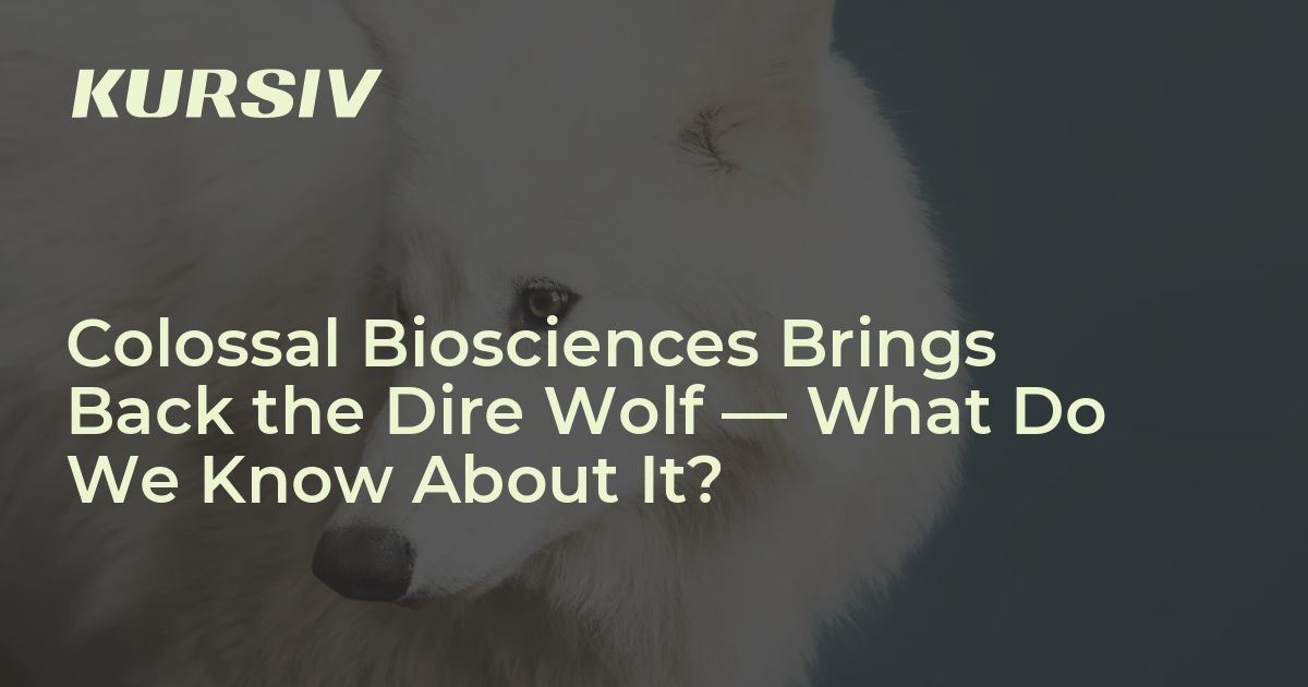 Colossal Biosciences Brings Back the Dire Wolf — What Do We Know About ...