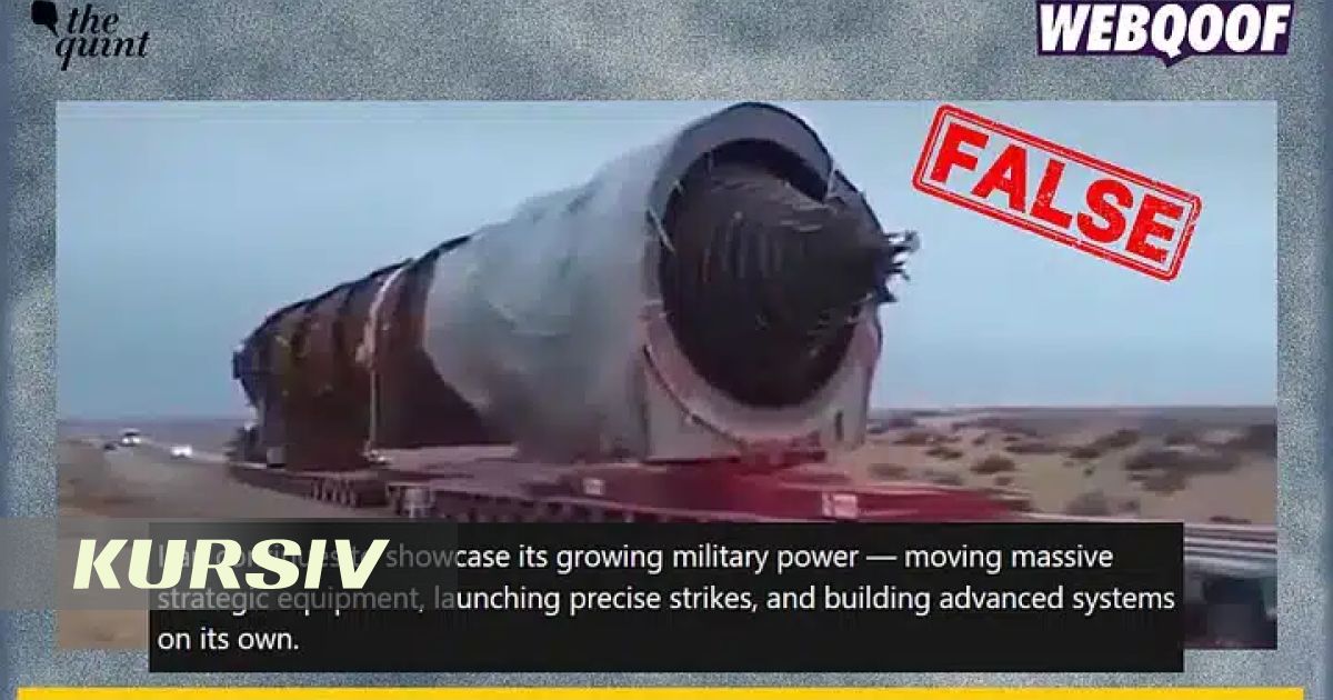 Sludge bunker from Uzbekistan mistaken for an Iranian missile